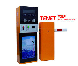 Parking lot visitor card dispenser for vehicle parking management system