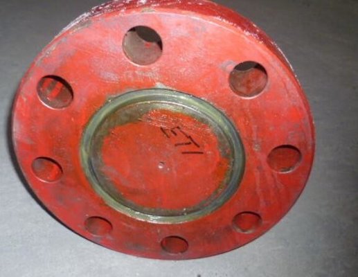 Test Flange 4-1/16" 10k (10000PSI) with 1/2" NPT Test Port, API6A, AISI 4130 75K