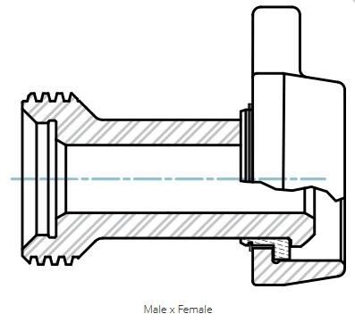 X-Over (Crossover) 3" Fig. 602F X 3" Fig 206M; Outlet Div. 3, NACE