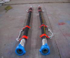 Rotary Vibrator Mud Hose 3-1/2” ID X 15Ft, c/w 4” API Male Thread (API5B), 5000Psi, API 7K