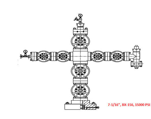 COMPLETE X-MAS TREE ASSEMBLY 7-1/16" 15000PSI X 2-9/16” 15000 PSI, DD/EE, V, API6A PR2