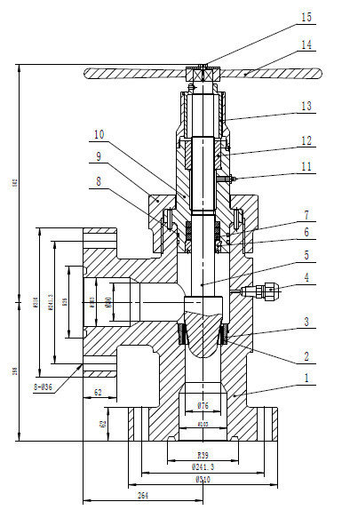 H2 Adjustable Choke, 4-1/16" 5000psi, PSL1 PR1 EE U With 3" Max. Orifice