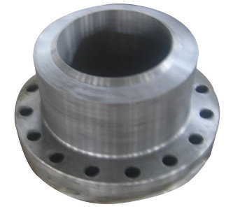Weld Neck Flange 13-5/8" 5000psi x 19 inch OAL, 4130 Alloy, API 6A 75K