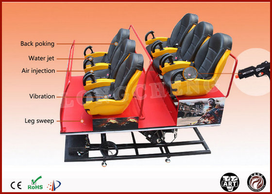 6 DOF Hydraulic 6 Seat 6D Cinema Equipment XD Movie Theater 220 Volt