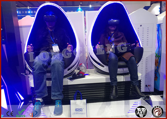 Dynamic Interactive Egg 9D VR Cinema Theme Park 2 Seat 9D Cinema Simulator Equipment