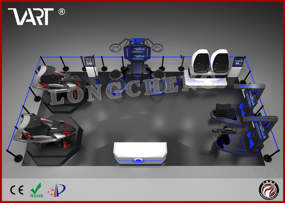 220 - 380V 2.5 KW Double Seater Interactive VR Simulator with Abundent Immesive Game