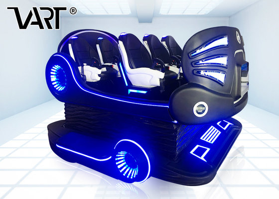 5.5kw Power Six Seat 9D Virtual Reality Cinema / VR Simulator with Immersive Games
