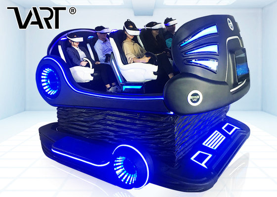 5.5kw Power Six Seat 9D Virtual Reality Cinema / VR Simulator with Immersive Games