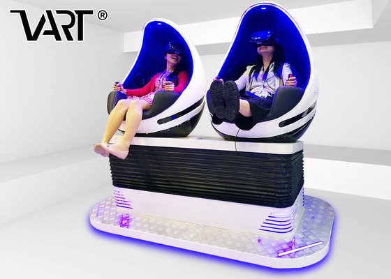 Double Seats Amusement Game Machine / 9D VR Cinema Simulator For Theme Park