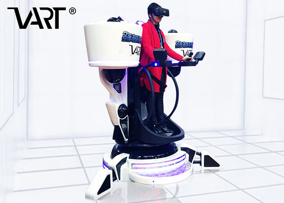 Stand - Up Platform VR Flying Simulator White Color 720 Degree Rotation
