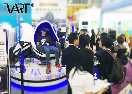 360 Degree Free Rotation Triple Seats 9D VR Egg Chair Virtual Reality Cinema With 2k VR Glasses