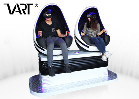 110V / 220V 4KW 2 Seats 9D Cinema Simulator For Theme Park Black Color