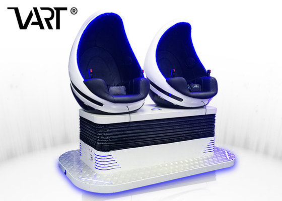 110V / 220V 4KW 2 Seats 9D Cinema Simulator For Theme Park Black Color