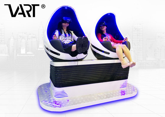 Double Seats 9D VR Egg Cinema with Interactive Games For Theme Park