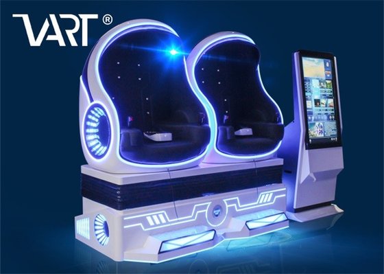 7D 8D 9D VR Cinema  /  2 Seats VR Egg Chair With Roller Coaster