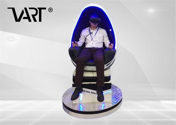 Interactive Game Machine 360 Degree Egg Design Single Seat VR Chair 9D Cinema With Joystick Controller