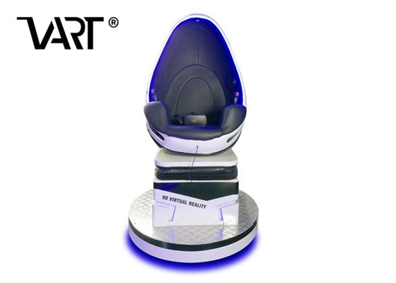 Single Seat 9D VR Egg Chair Simulator 360 Degree Rotation With 720 Degree Immersive Game