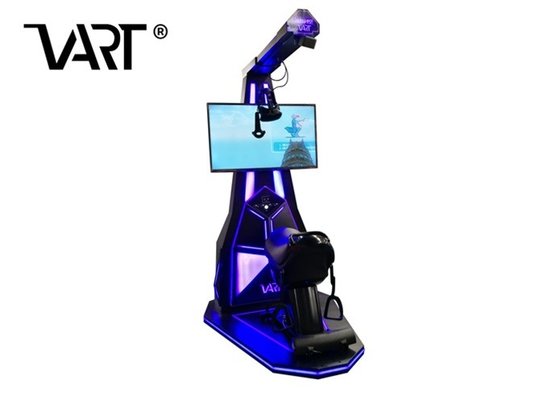 Black Virtual Reality Game Devices With Shooting Games , 9D Vr Ride Machine For Fun