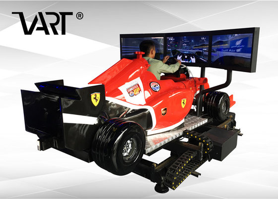 Fiber Glass F1 Racing Game 9D Simulator , Virtual Reality Car Racing Machine