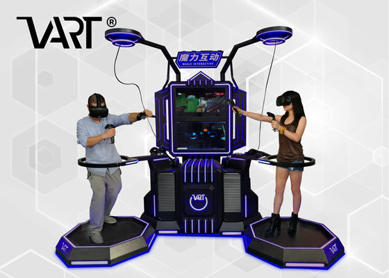 2 Players Standing VR Platform / 9D Virtual Reality Simulator With Shooting / Boxing Game
