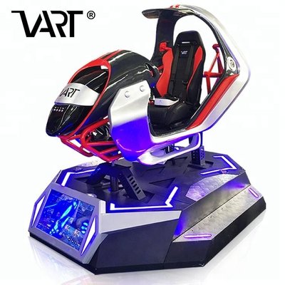 Virtual Reality 5D / 7D / 9D Car Racing Simulator With Red or Blue Lighting