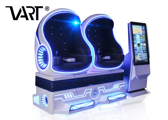 2 Players 4KW 360 Vision Virtual Reality 9D VR Egg Cinema / VR Egg Chair For Amusement Park