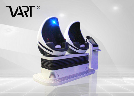 Excited Double Seats 9D VR Egg Chair High Configuration Virtual Reality Simulator