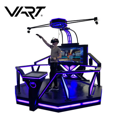 9D VR Standing Interactive Shooting Game Simulator Large Space Platform 2 Handles