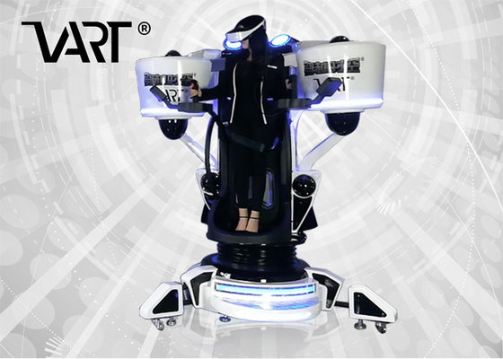 Shopping Mall VR Simulator Machine 9D VR Flight With 360 Rotate White Color