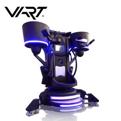 Black Color Single Player 360 - Degree 9D VR Video Game Machine For Shopping Mall / Airport