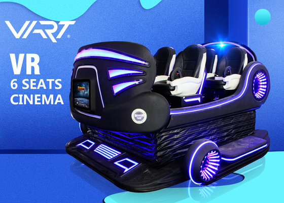6 Seats 9D Virtual Reality Cinema With 24 Inch HD Synchronizing Screen