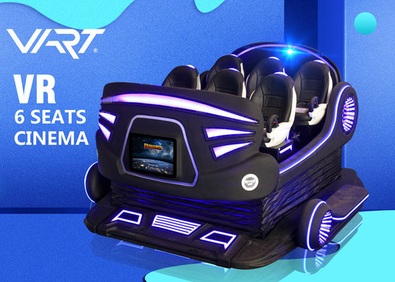 220V Voltage 6 Seats 9D VR Cinema Virtual Reality Rides With 6 Dof Motion System
