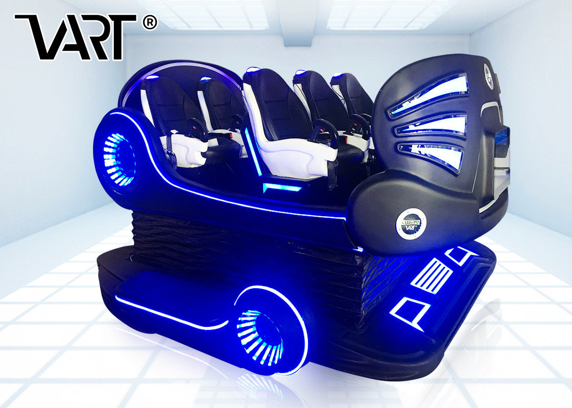 5.5kw Power Six Seat 9D Virtual Reality Cinema / VR Simulator with Immersive Games