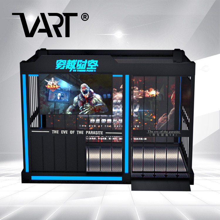 4 Players Gun Shooting VR Simulator / 9D Virtual Adults Zombie Fighting Games with Projector