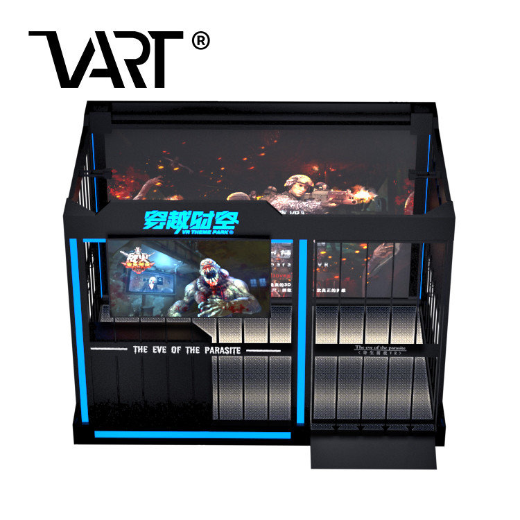 Team Game Battlefront 9D VR Shooting Simulator with 360 Degree Zombie Scene