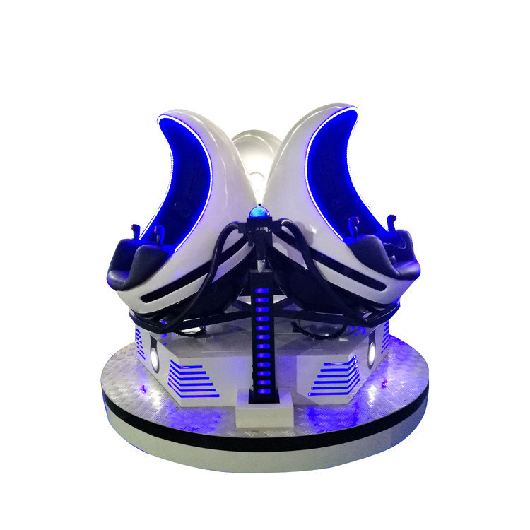 Indoor VR Theme Park 360 Degree 9D VR 3 Seats Egg Cinema 9D VR Simulator