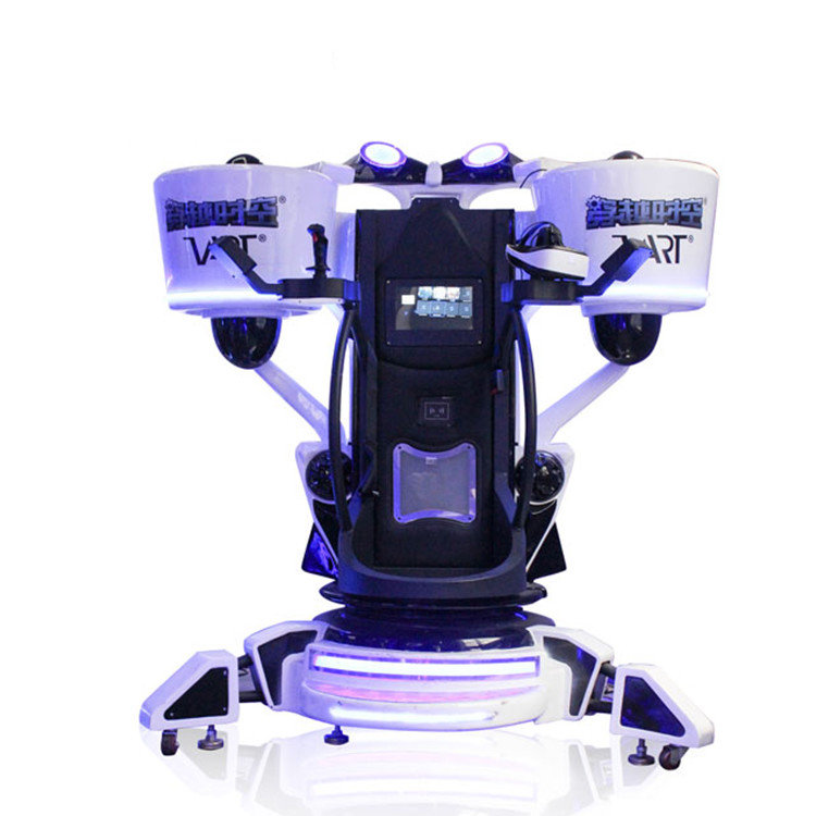 OEM Black / White Color VR Flying Simulator With Shooting Games