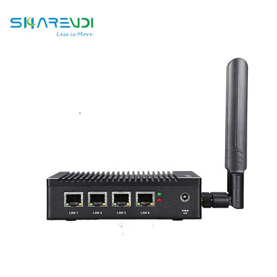 Cheap N2940 Computer support pfsense ubuntu 12V DC X86 Fanless 4 LAN Router Mini PC