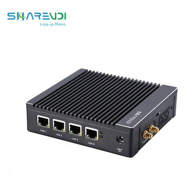Cheap N2940 Computer support pfsense ubuntu 12V DC X86 Fanless 4 LAN Router Mini PC