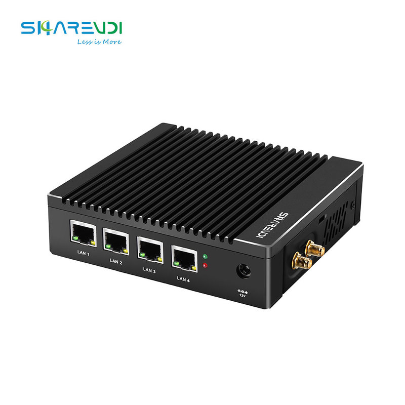 firewall pc 4 LAN N2940 mini pc with Fanless pfsense firewall router pc