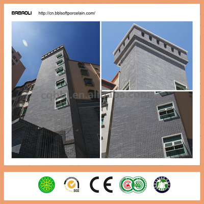 240*60mm High Technology  Eco-Friendly Anti dropping  Clay cladding materials Flexible brick porcelain