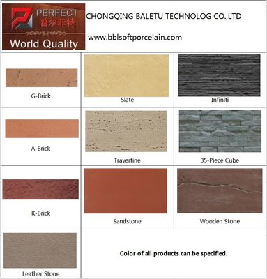 Anti-Slip Modified Clay Wall Panel Ash Flexible Wood Stone
