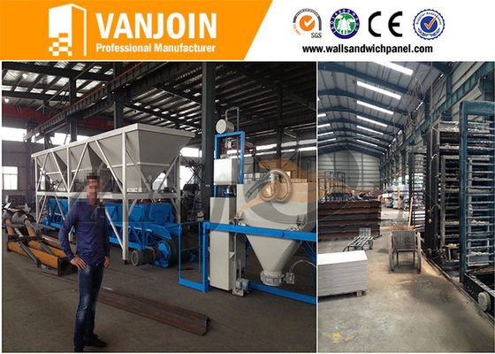 Annual High Output Lightweight Wall Panel Machine With Vertical Mould Car
