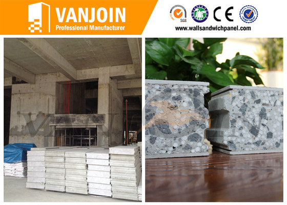 Soundproof  Nonmetal Concrete Wall Panels Eps Sandwich Flat  Apartment Building
