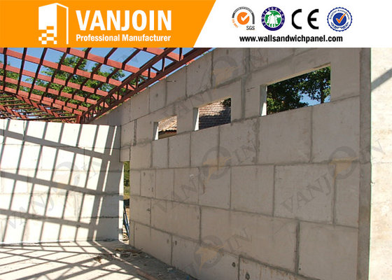 Sound Proof EPS Cement Sandwich Panel , Insulated Partition Wall Panels