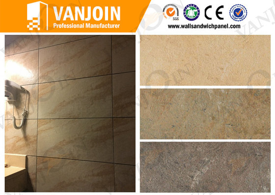 Customized Lightweight / Fireproof Wall Tiles With Flexible Clay Material , 1200*600MM