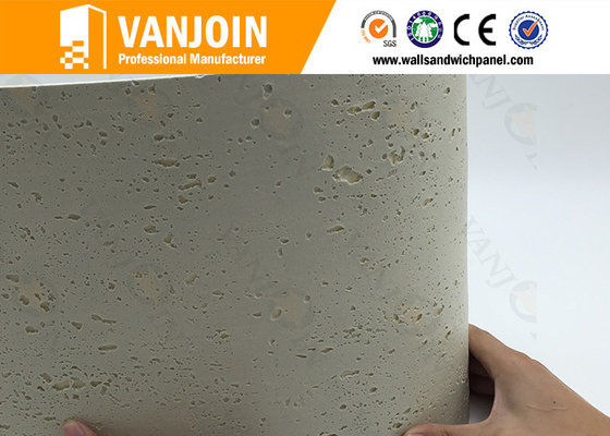 Fireproof 3mm Flexible Clay Wall Tile , Outside MCM Ceramic Exterior Tile