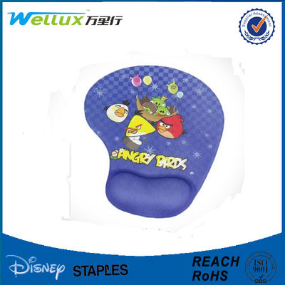 CMYK Sublimation Wrist Rest Mouse Pad / Mat with 4C Print Liquid Filled 180g supplier