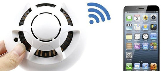 Wdm-1.0MP CMOS Hidden Fake Smoke Detector Surveillance WiFi Camera