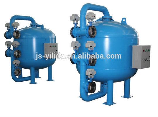 Large Volume Shallow Sand Filter Tank With High Strength , Automatic Sand Filter